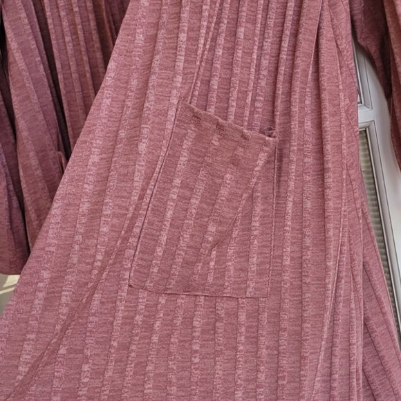 LuLaRoe | Sweaters | Nwot Lularoe Sarah Dusty Pink Ribbed Cardigan ...
